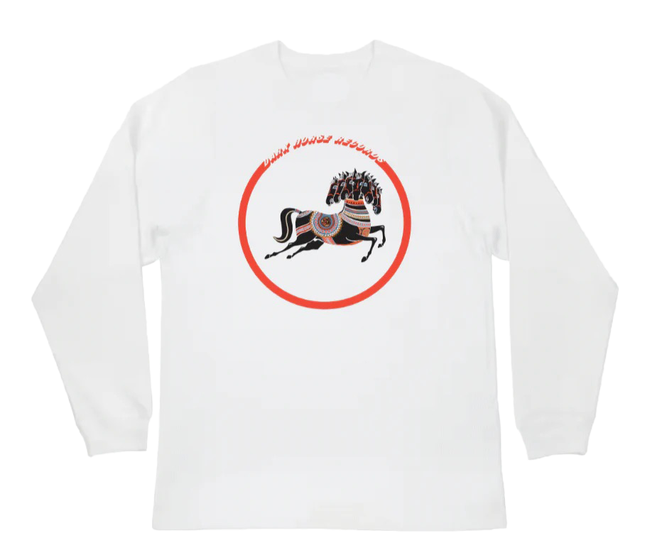 Vintage Dark Horse Records Logo White Long Sleeve Shirt